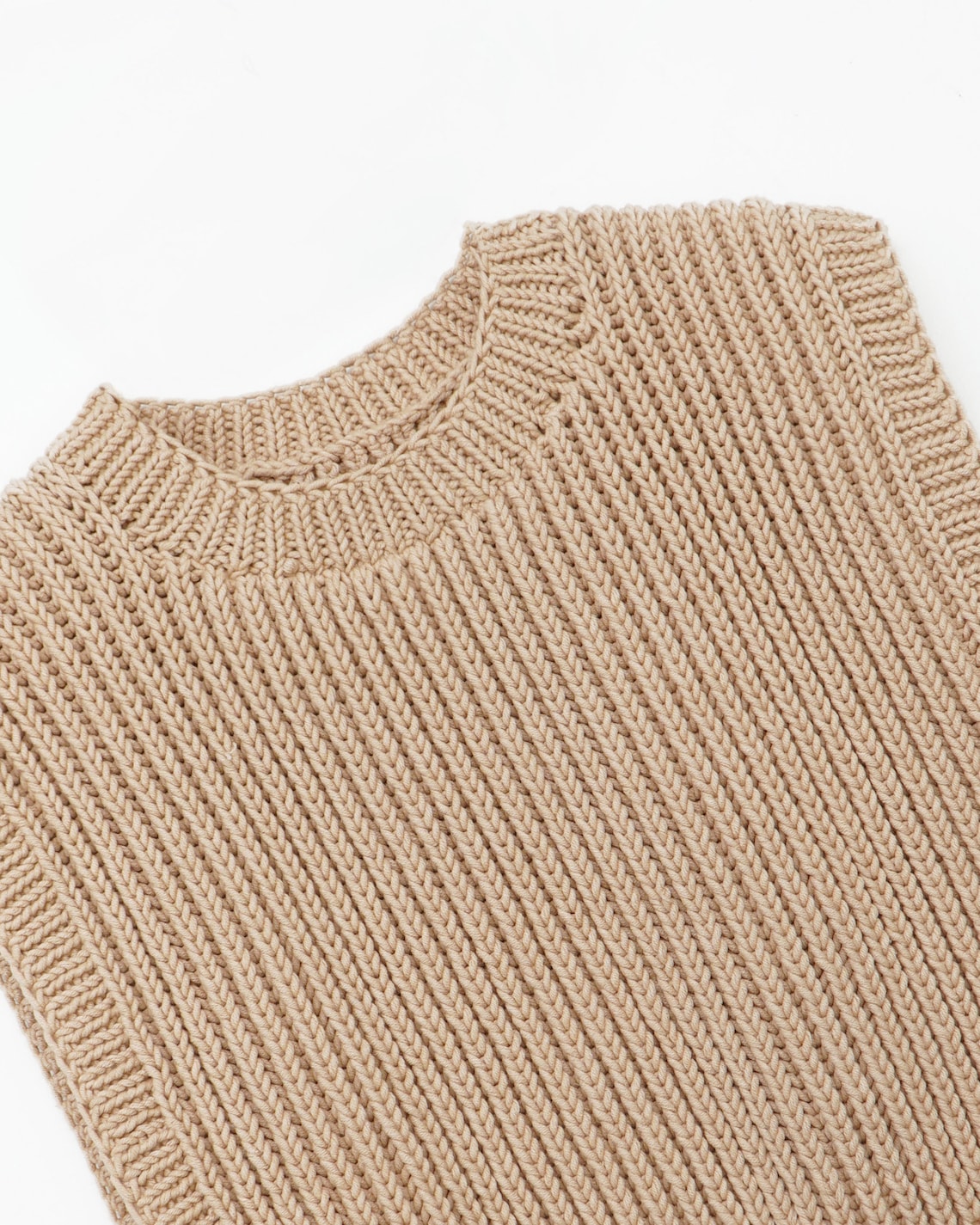 Knitting Ribbed Vest Pattern: Beginner Side-tie Sweater (PDF Pattern ...