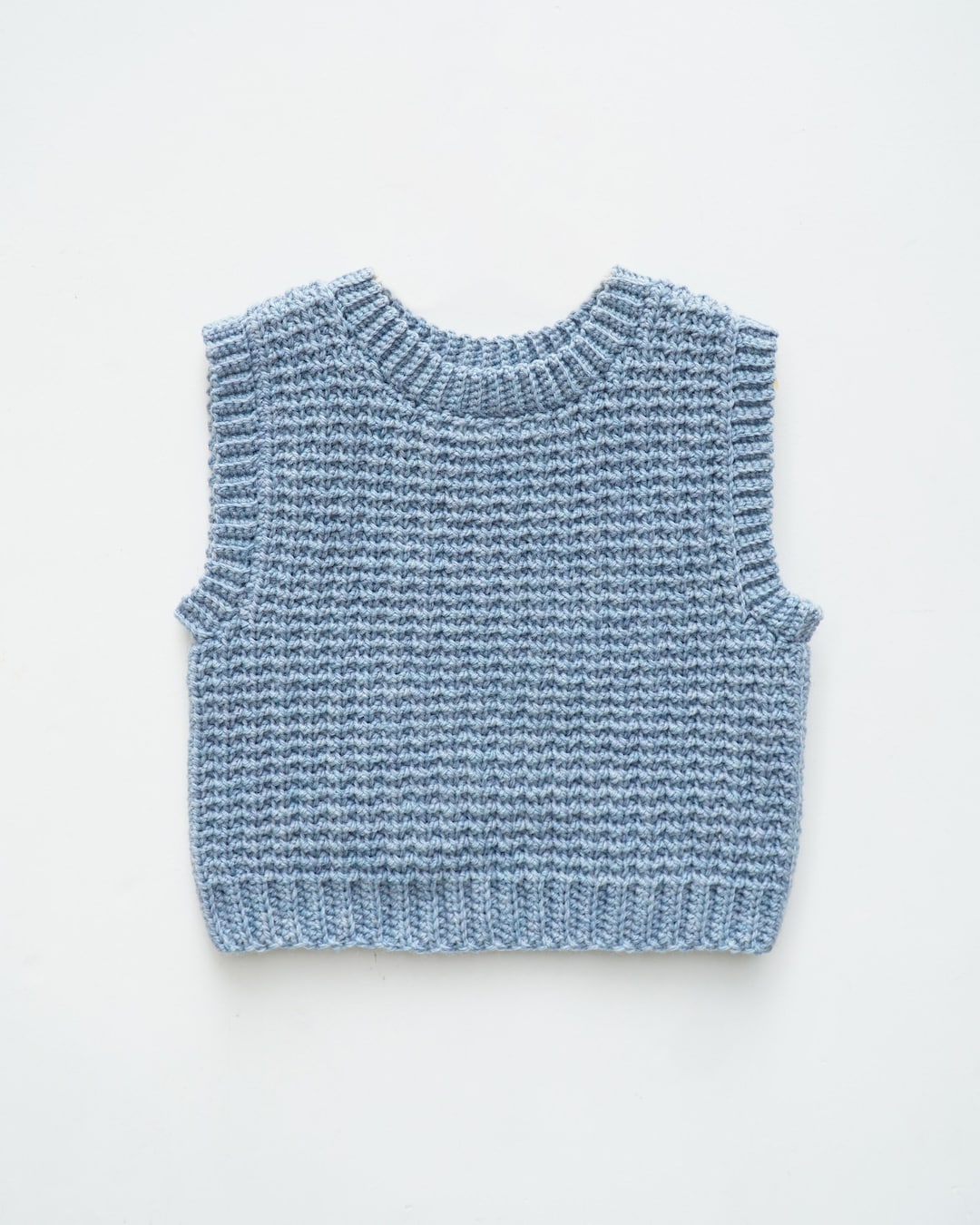 Crochet Ribbed Vest Pattern, Crochet Sweater Pattern, Easy Crochet Vest ...