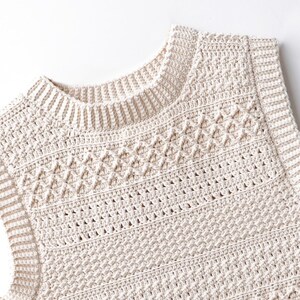 Diamond Crochet Vest Pattern: Timeless Jumper (PDF Pattern) - Etsy