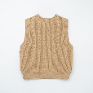 Knitting Ribbed Vest Pattern: Easy Beginner Pullover (english) - Etsy
