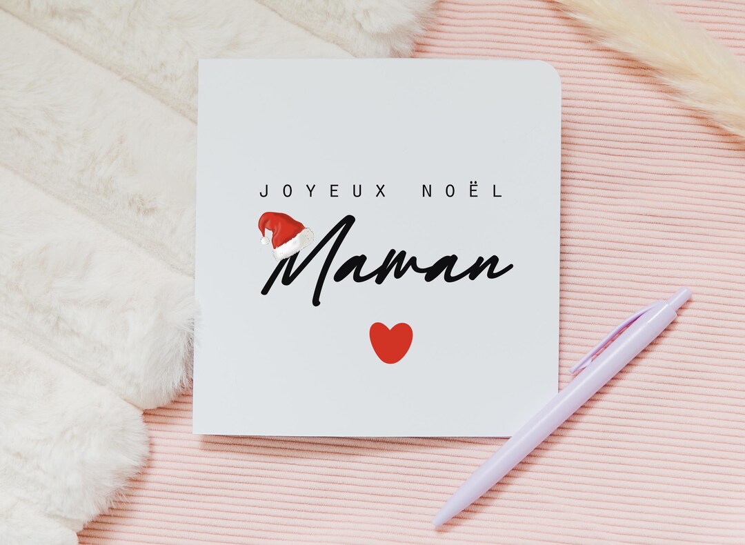 Merry Christmas Card for Mom, Christmas Card for Mom, Customizable ...
