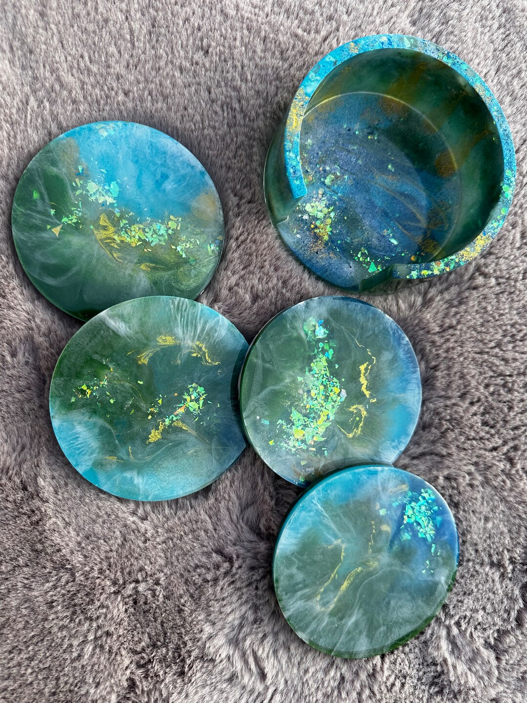 Opal Earth Day Coaster Set - Etsy