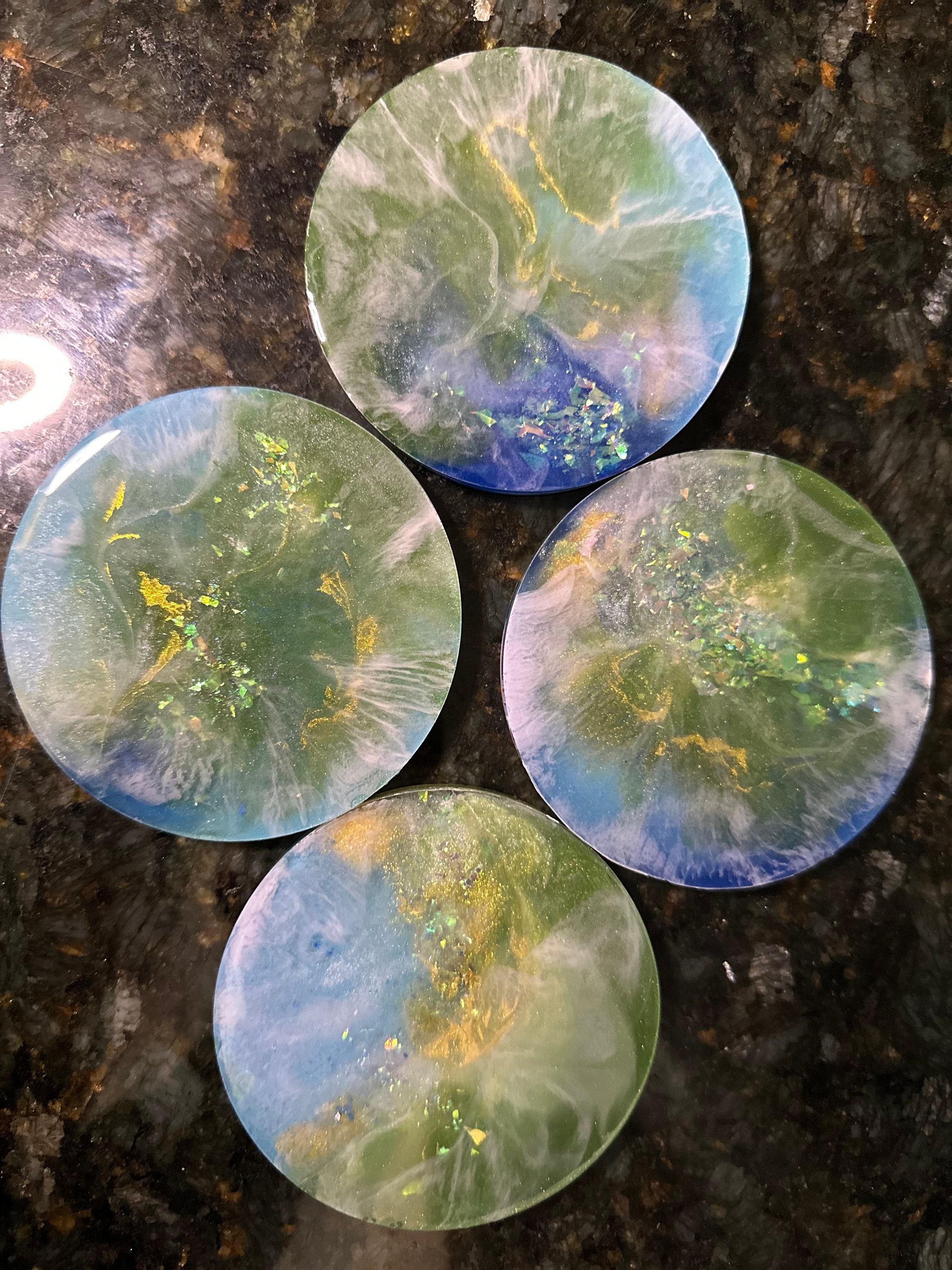 Opal Earth Day Coaster Set - Etsy