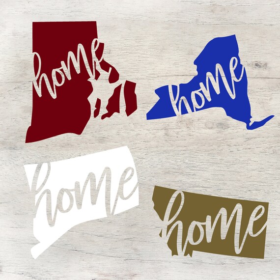 United States All 50 States Vinyl Decal for Home State Sign | Etsy