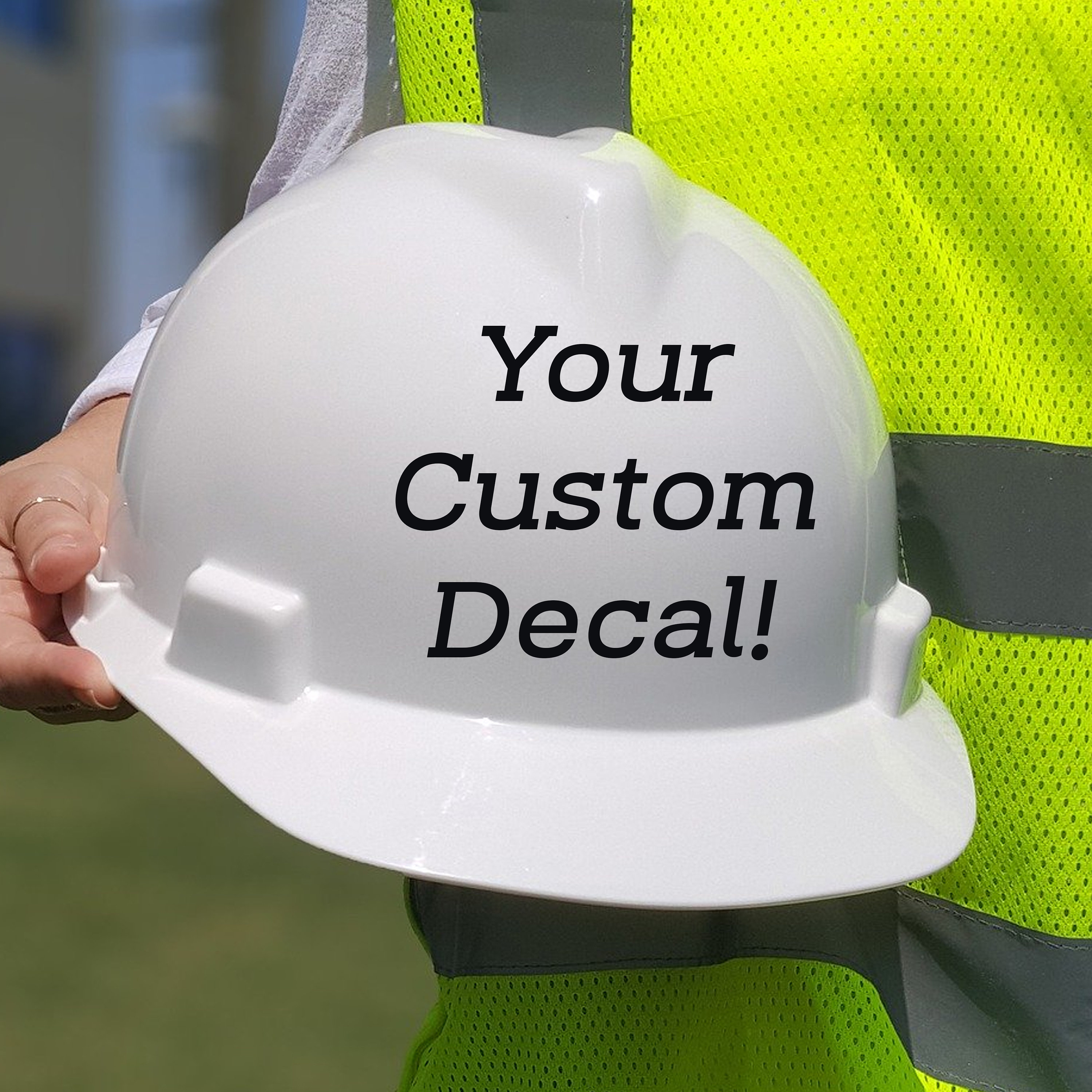 Custom Hard Hat Vinyl Decal Personalized Personal Protection - Etsy