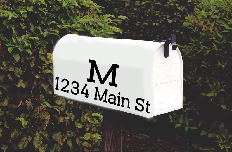 Custom Mailbox Decal Personalized Vinyl Decal for Mail Box | Etsy