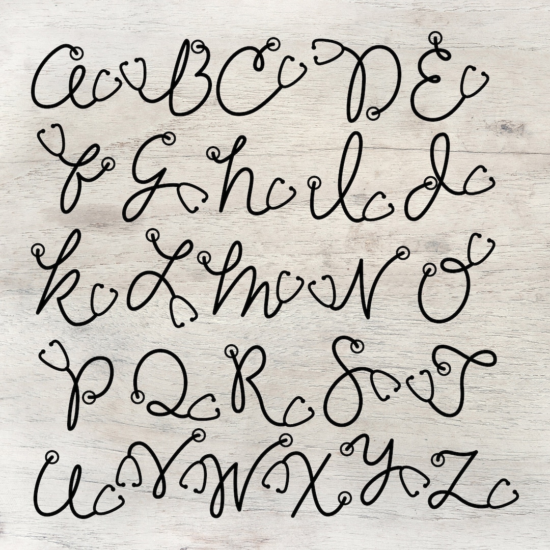 Stethoscope Alphabet, Gift for Healthcare Heroes, Nursing Gifts, Custom ...