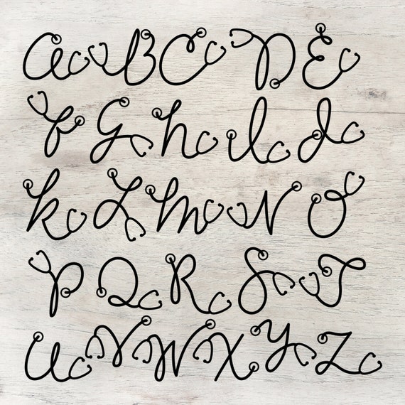 Stethoscope Alphabet Gift for Healthcare Heroes Nursing | Etsy