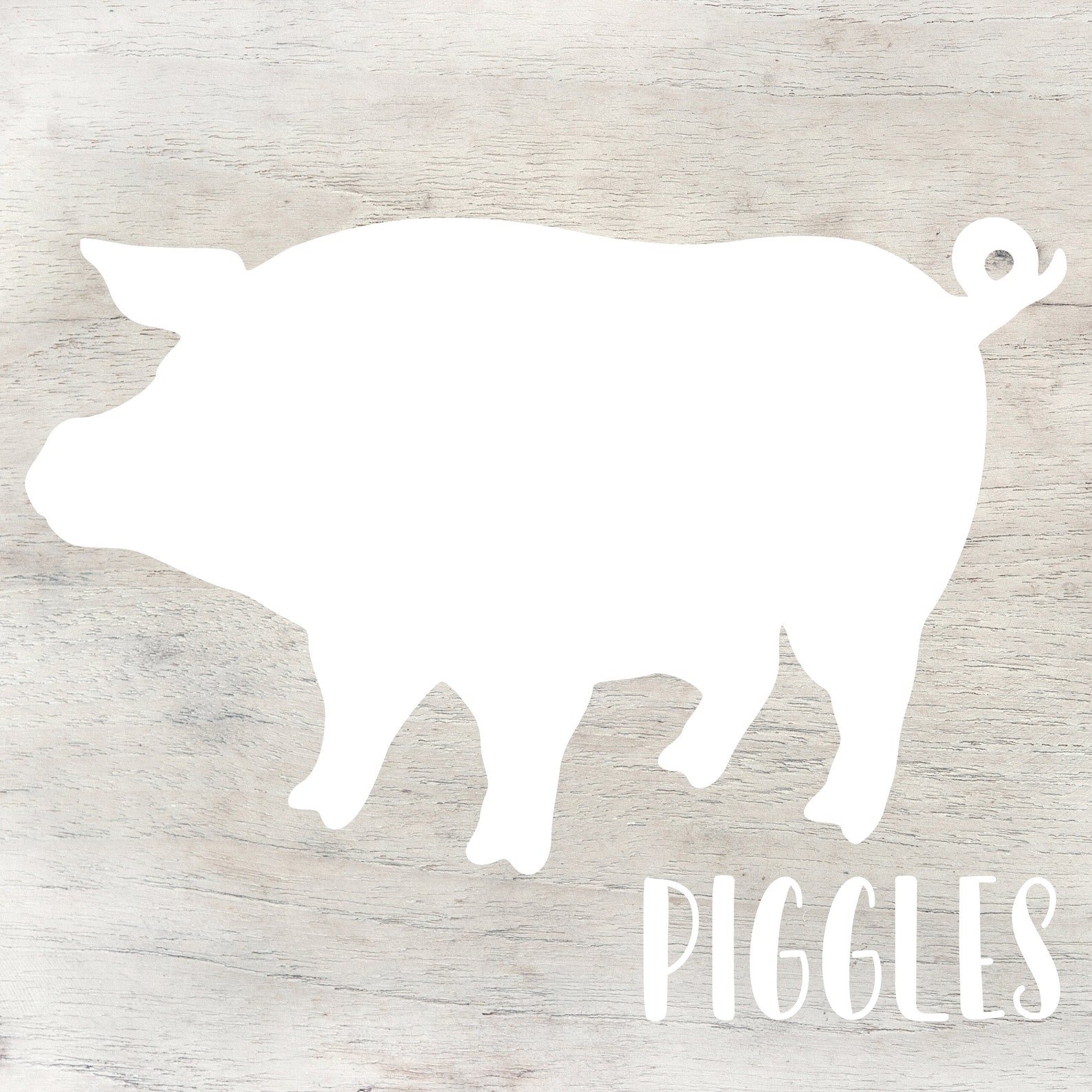Custom Vinyl Decal for Pig Lovers Personalized Decals With | Etsy