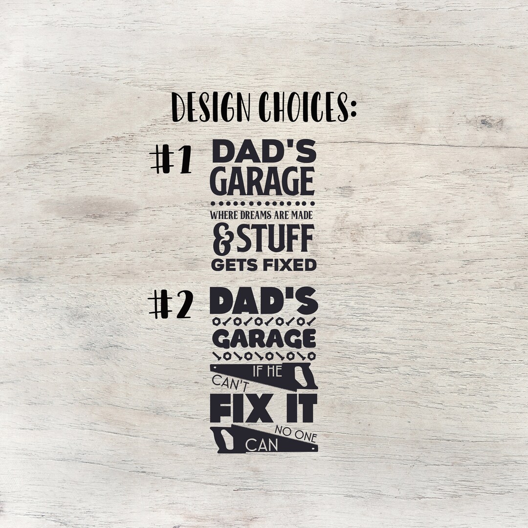 Vinyl Decals for Dads, Garage Wall Decals, Gift Ideas for Mechanics ...
