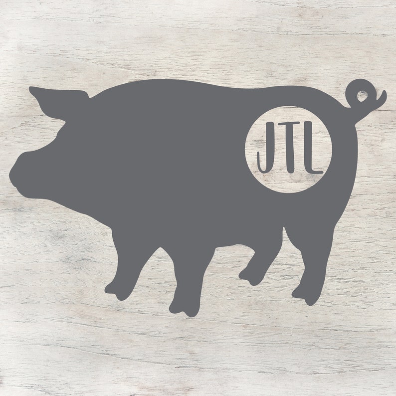 Custom Vinyl Decal for Pig Lovers Personalized Decals With | Etsy