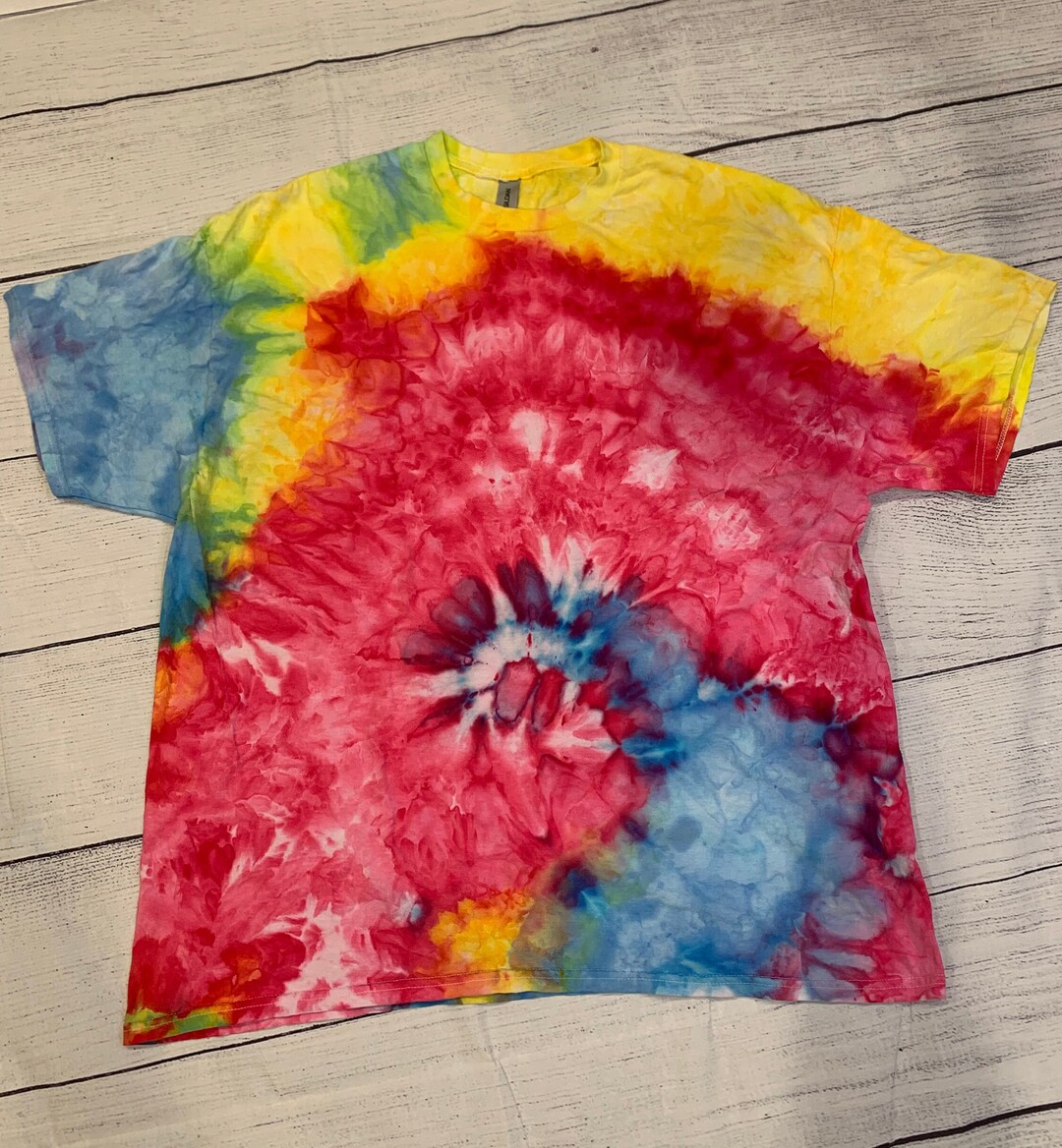 XXL Ice Dye Shirt, Custom Tie Dye T-shirt 102 - Etsy