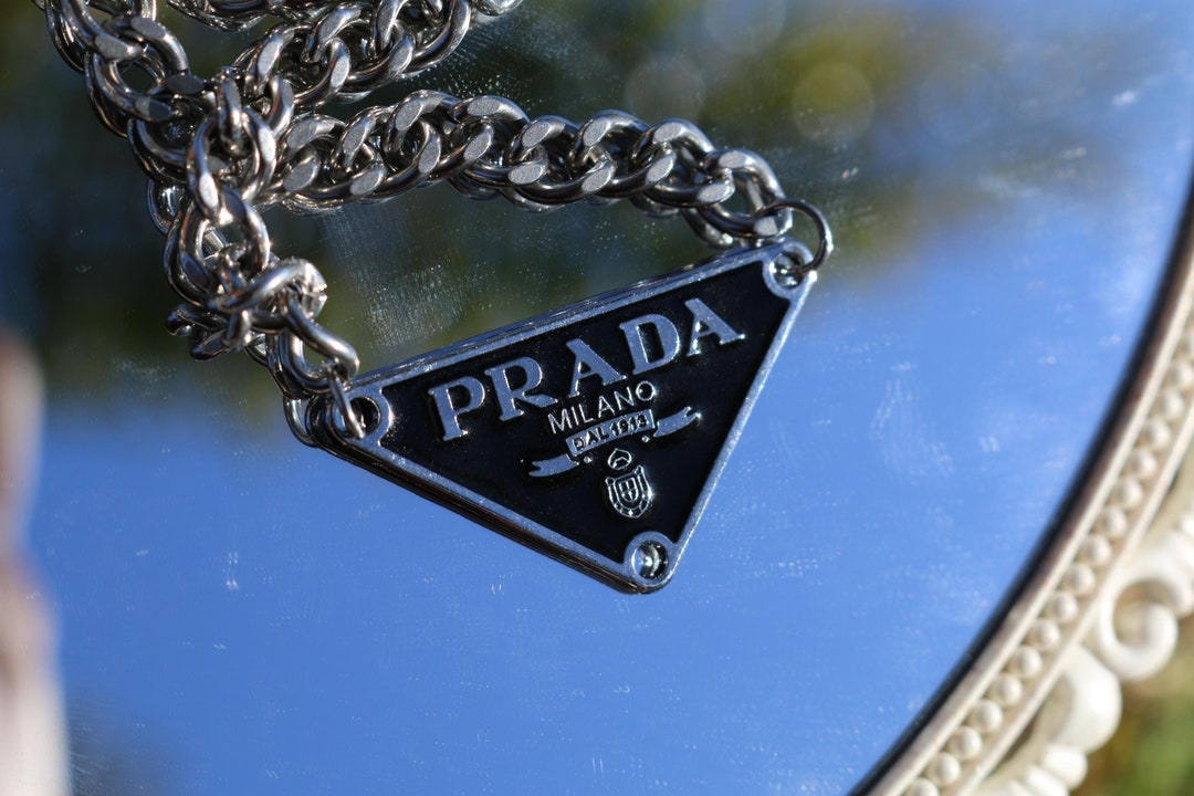 REPURPOSED Vintage Prada Pendant Necklace - Etsy