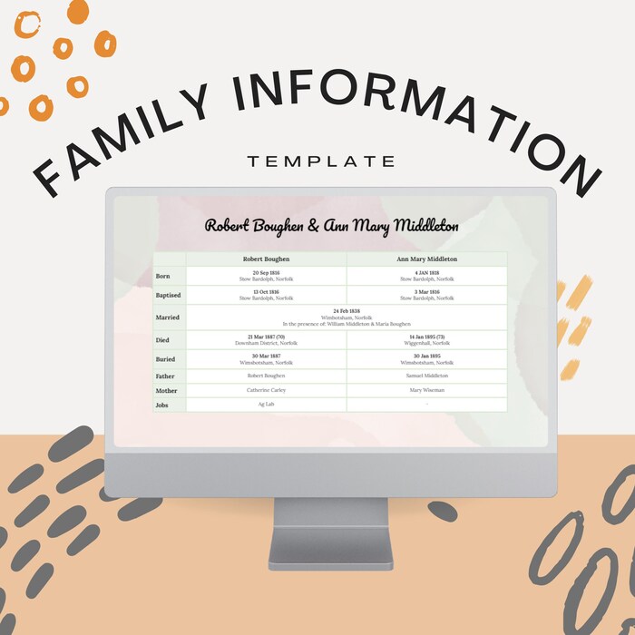 Google Doc Genealogy - Etsy