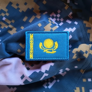 Kazakhstan Flag Patch - Etsy