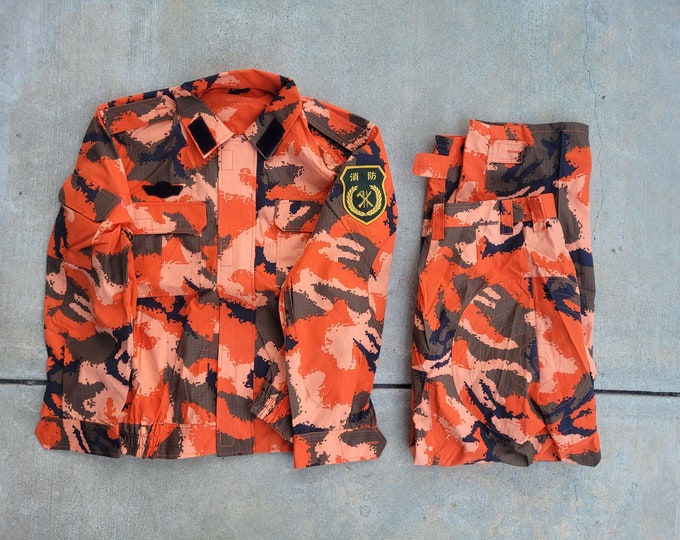 Surplus Chinese Military PAP BDU Uniform Type 05 Firefighting ...