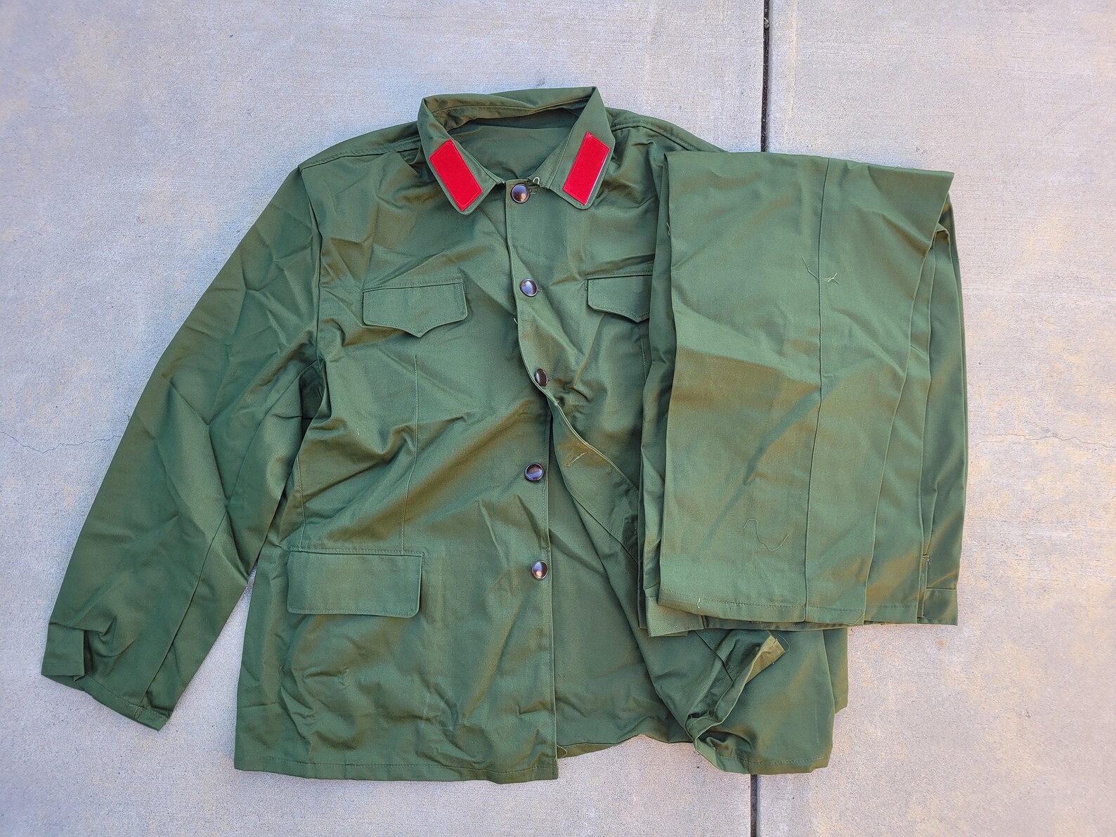 Repro Red Chinese Military PLA BDU Type 65 Cold War Era | Etsy