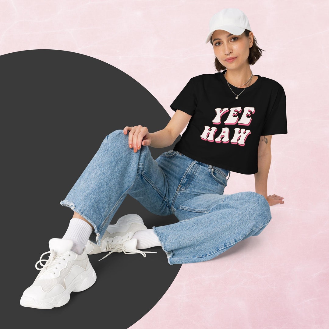 Disco Cowgirl Yee Haw Crop Top - Etsy