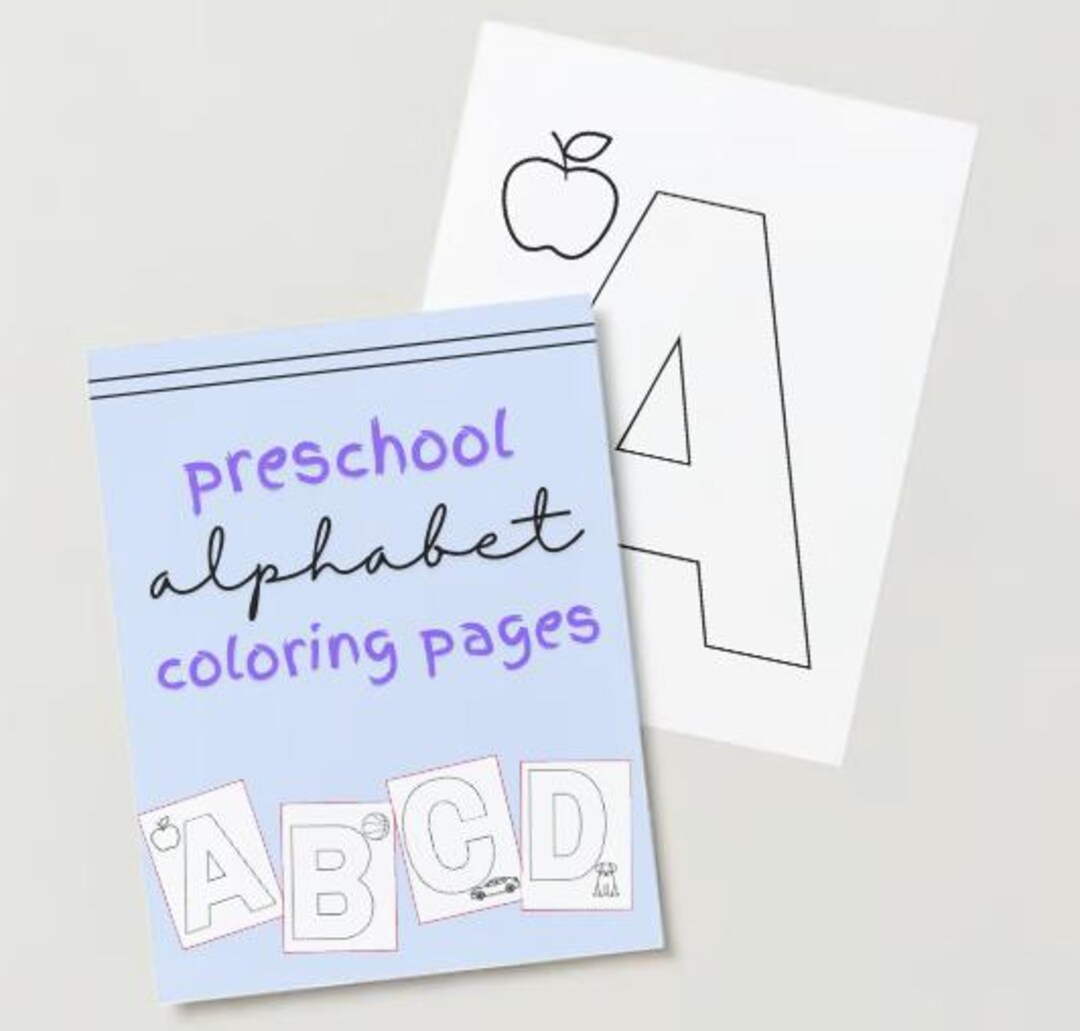 Large Letter Alphabet Coloring Pages - Preschool Letter Learning ...