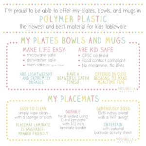 Cat, Kitten, Floral Plate Set Personalized With Child's Name, Girl Gift ...