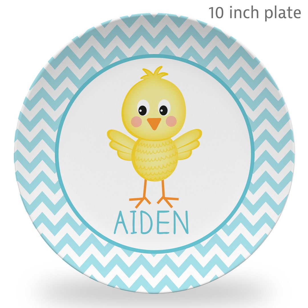 Personalized Chick Plate, Easter Gift, Polymer Plastic Plate - Etsy