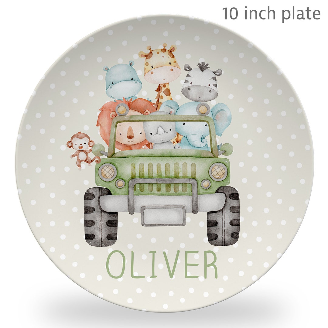 Animals in Safari Car Plate, African Animals on Safari, Personalized ...