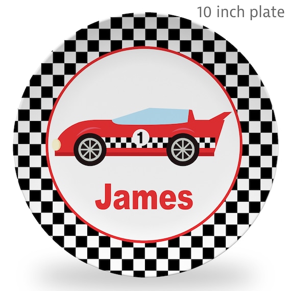 Race Car Plate Personalized Car Plate With Name Boy Gift | Etsy