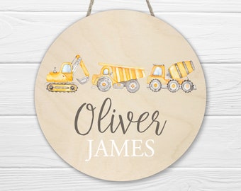 Personalized Nursery Decor Construction Nursery Decor - Etsy