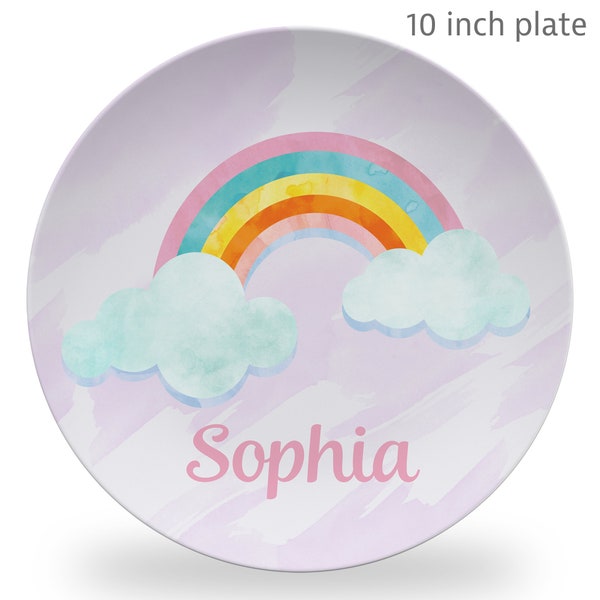 Rainbow Plate - Etsy
