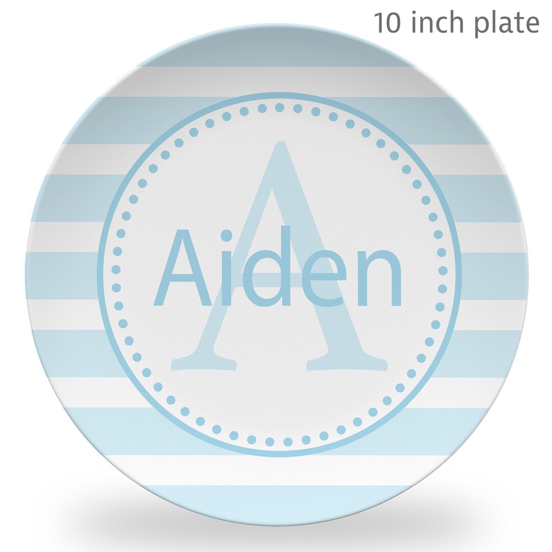 Boy Name Plate Personalized Name Plate in Blue Baby Nameplate or Other ...