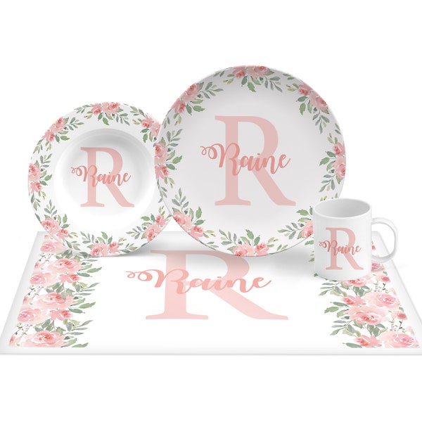 Girls Plate and Bowl - Etsy