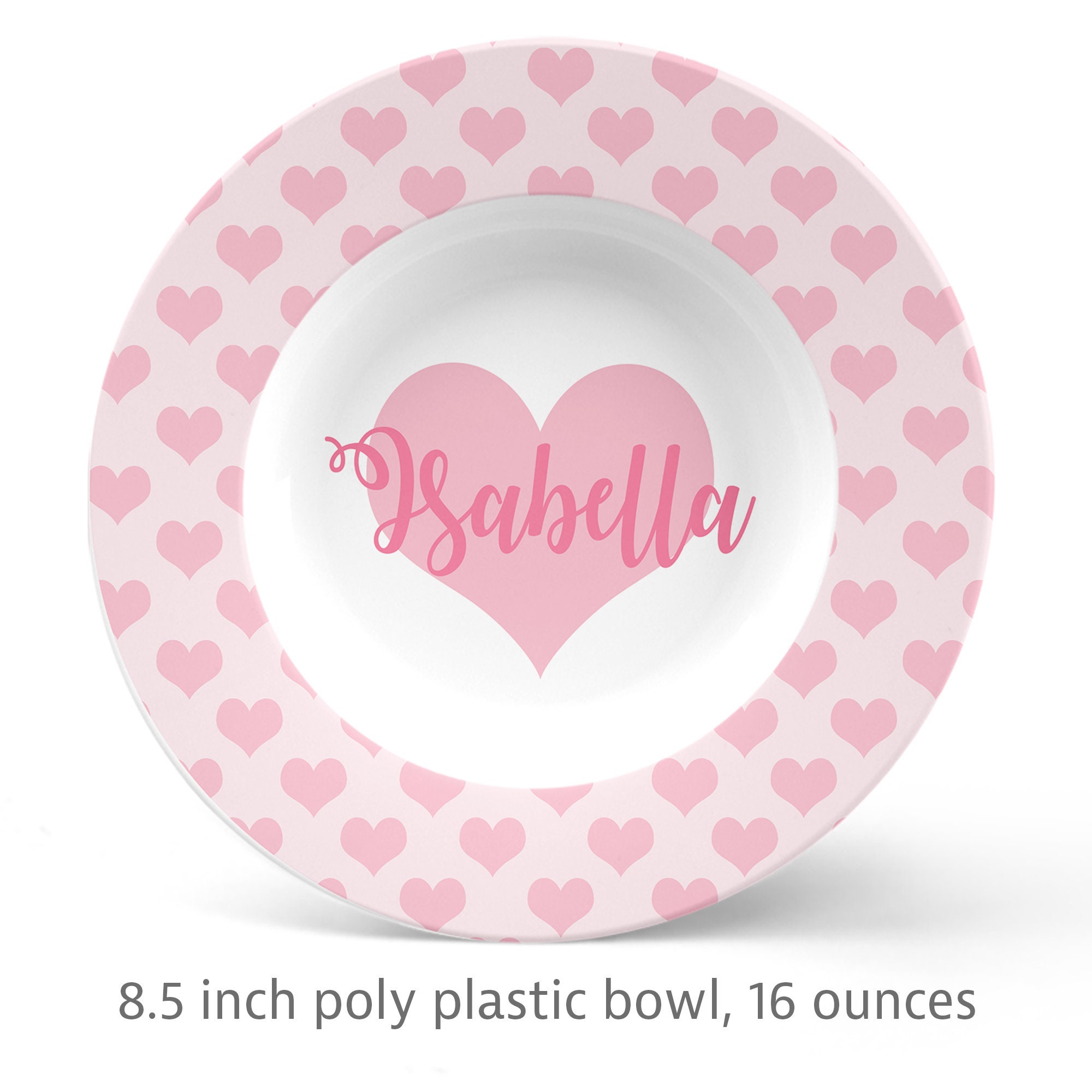 Heart Plate Set Personalized Name Plate Keepsake or Daily | Etsy