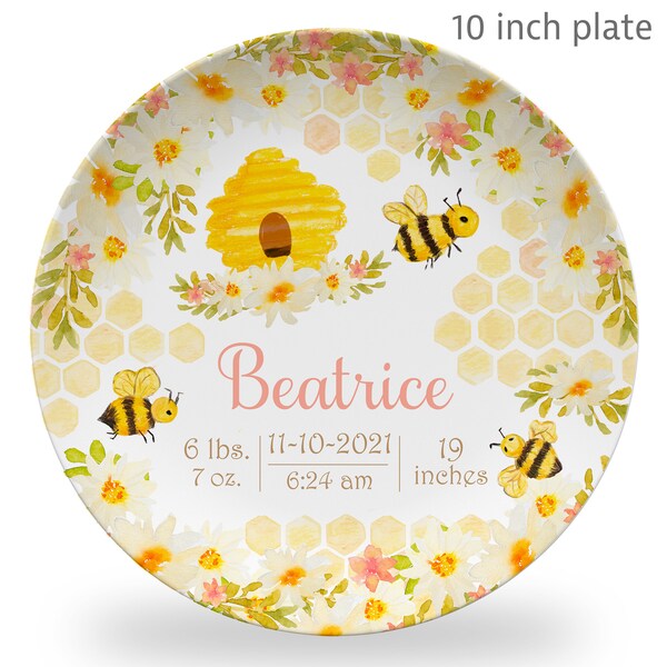 Baby Birth Plate - Etsy