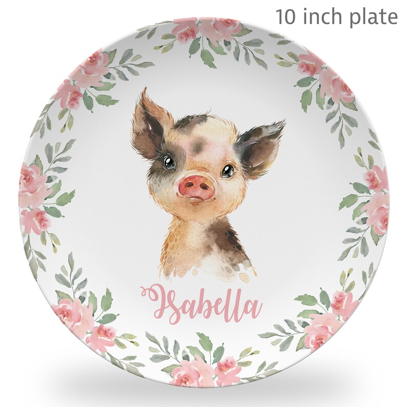 Cow Plate With Flowers Highland Cow Furry Cow Plate Bowl | Etsy