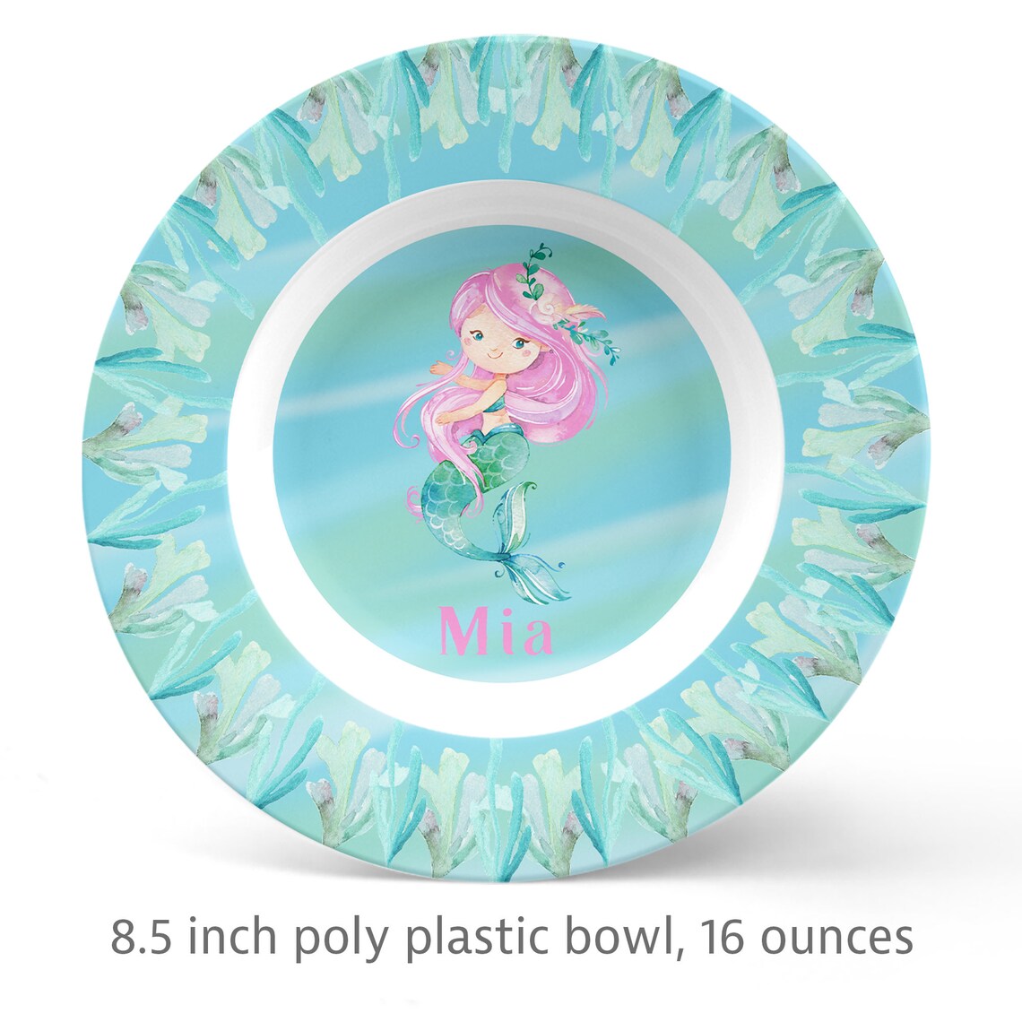 Mermaid Plate set personalized mermaid gift with child's - Etsy Italia
