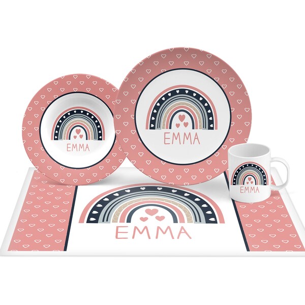 Rainbow Plates - Etsy