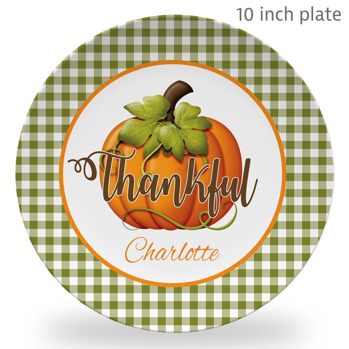 Thanksgiving Plate Keepsake or Daily Use Plate Harvest - Etsy