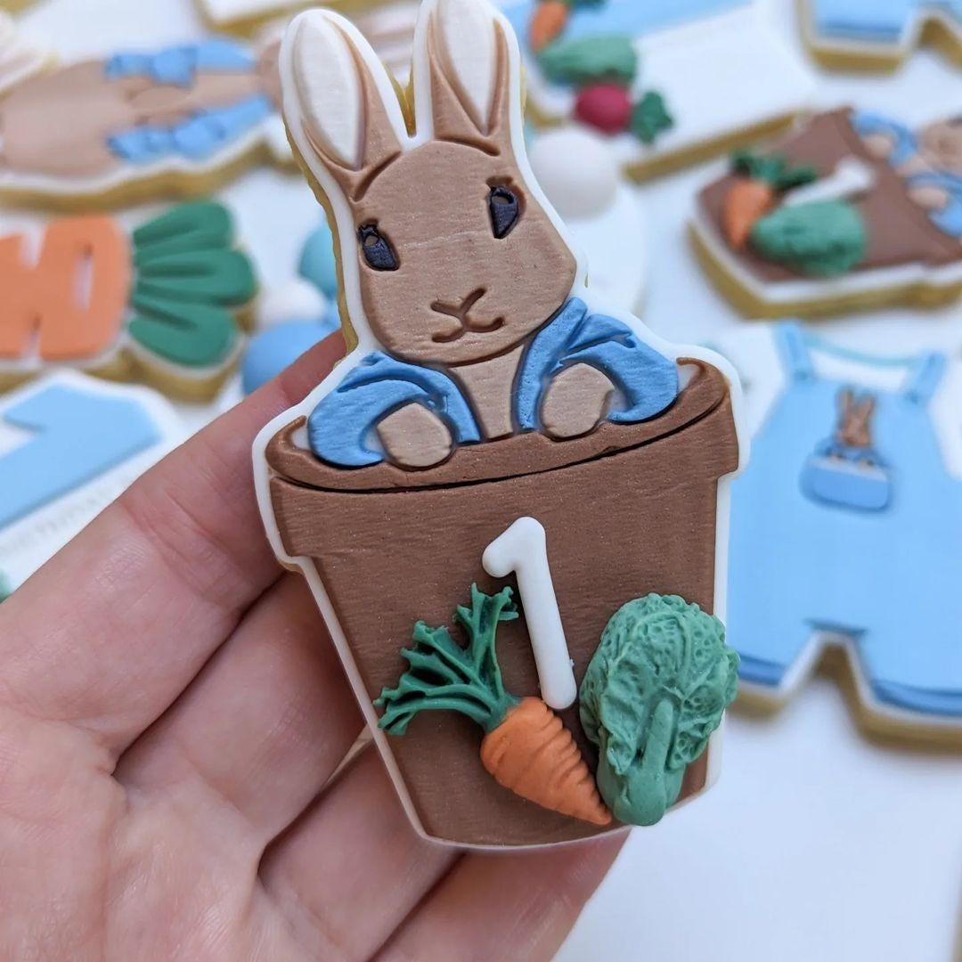 Peter Rabbit Pot Debosser and Cutter - Etsy