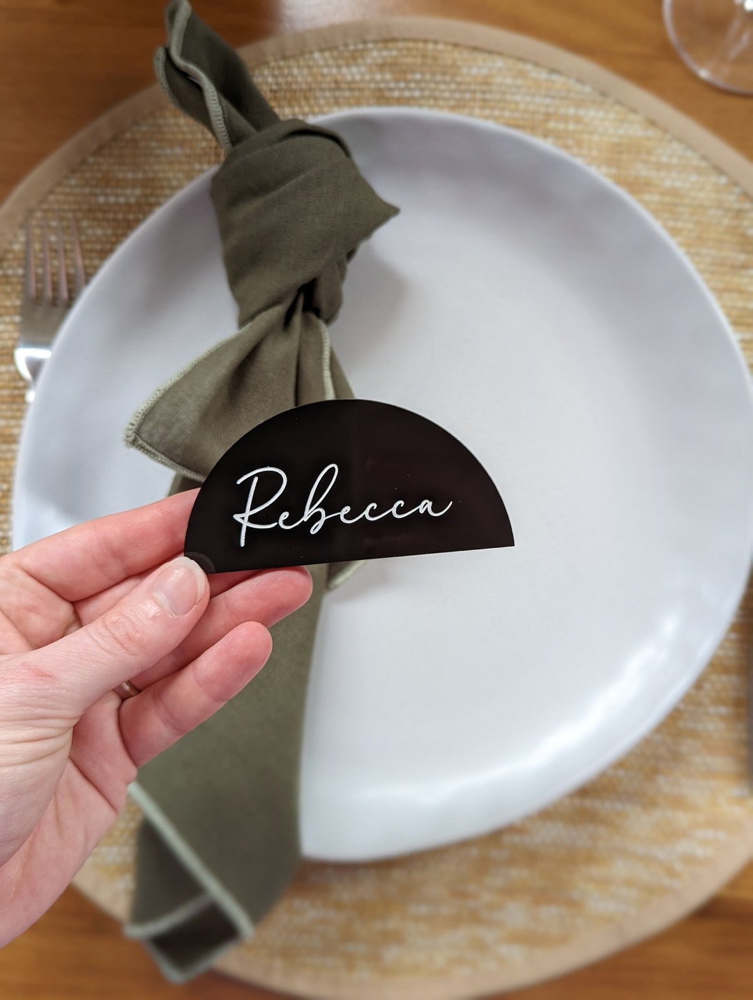 Acrylic Place Cards - Etsy