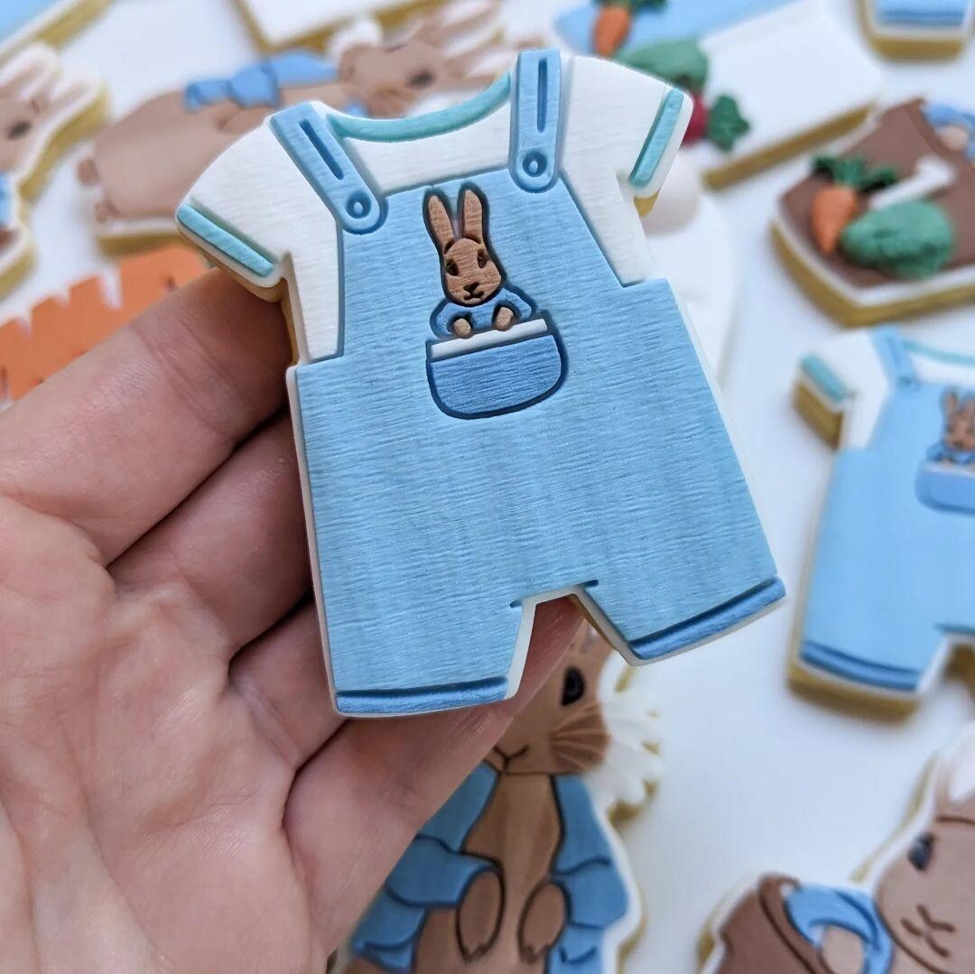 Peter Rabbit Overalls Debosser and Cutter - Etsy