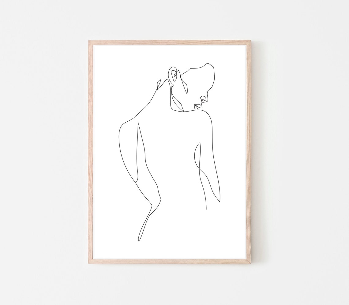Female One-line Figure 1 One Line Print Woman Line Art - Etsy UK
