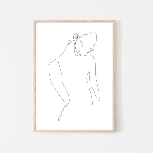 Female One-line Figure 1 One Line Print Woman Line Art - Etsy UK