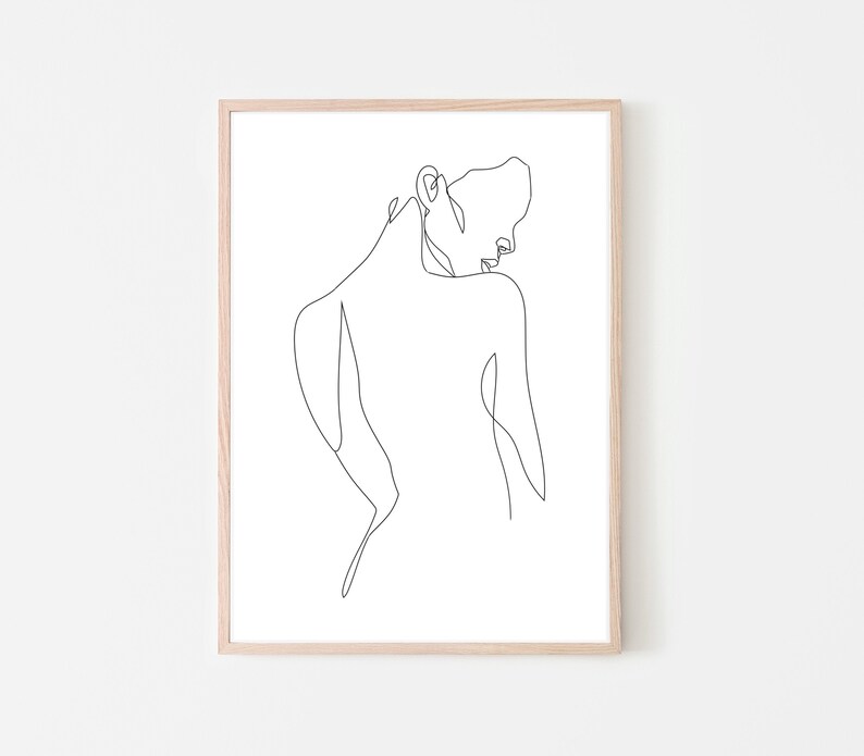 Female One-line Figure 1 One Line Print Woman Line Art - Etsy UK