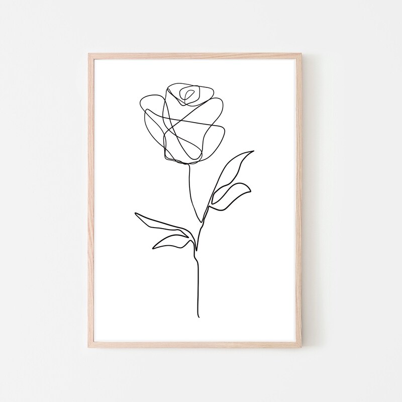Printed Roses - Etsy