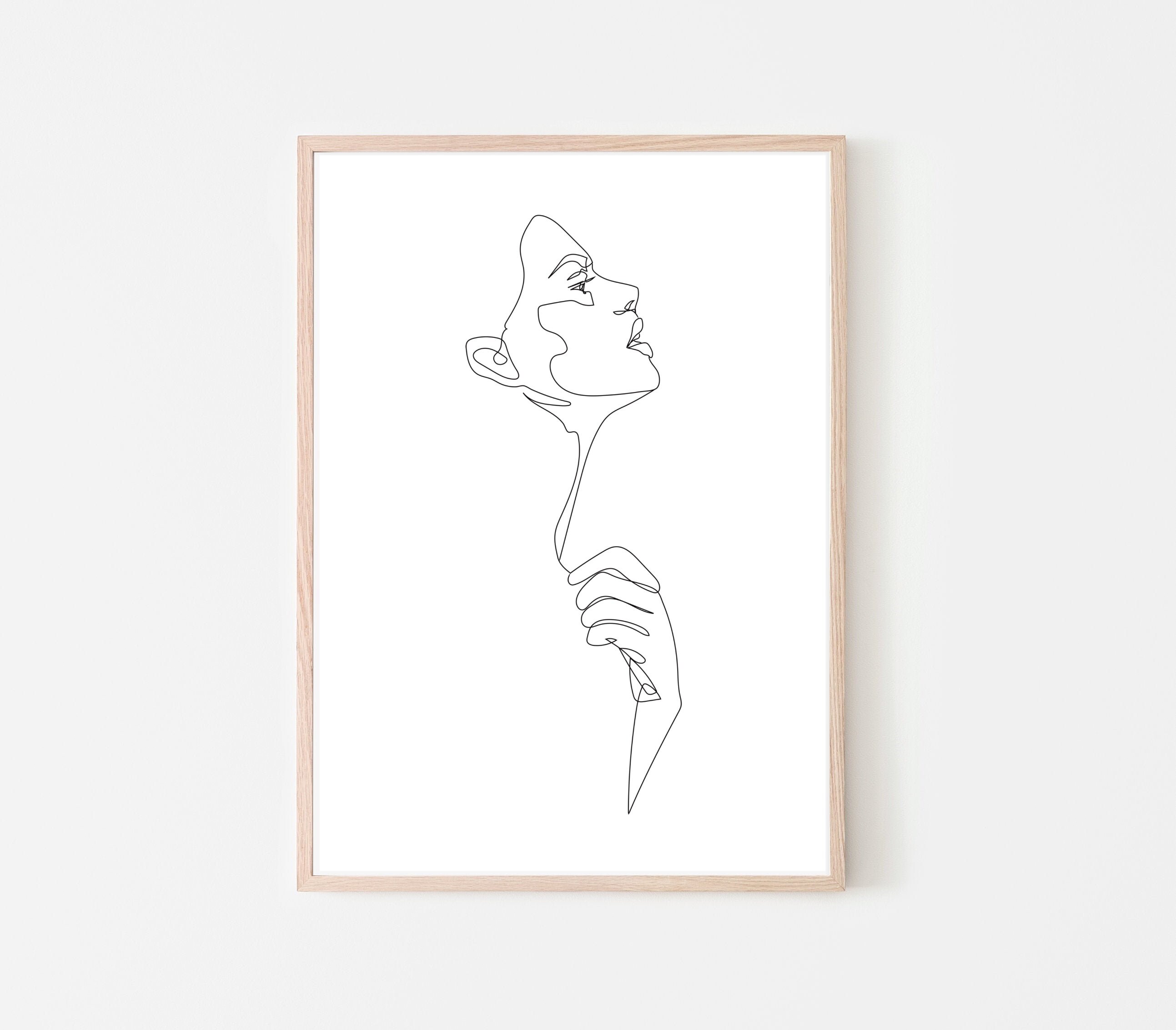 Female One-line Figure 2 One Line Print Woman Line Art - Etsy UK