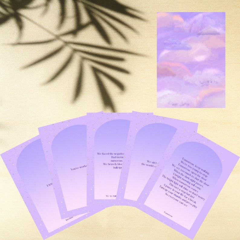 Kpop BTS Positive Mindfulness Reflection Affirmation Encouragement ...