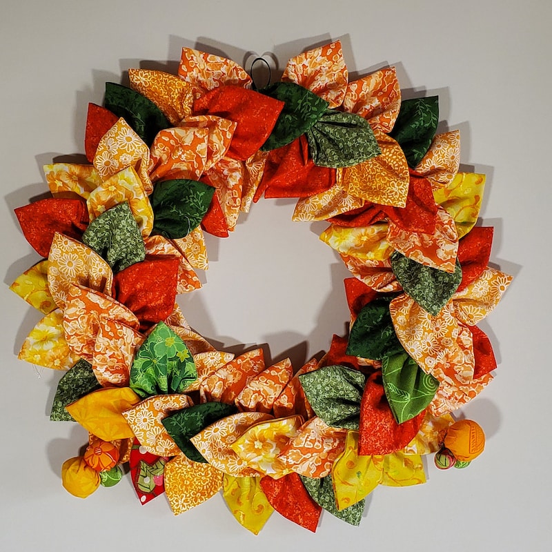 Fabric Wreath - Etsy