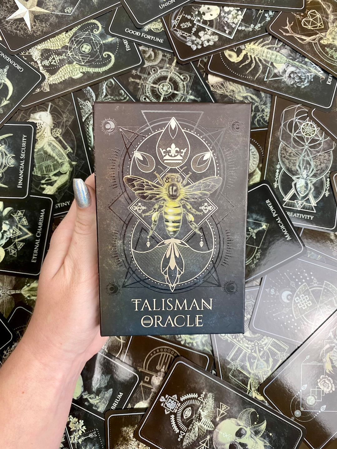 Talisman Oracle Deck - Sigil & Sacred Geometry Divination - Black ...