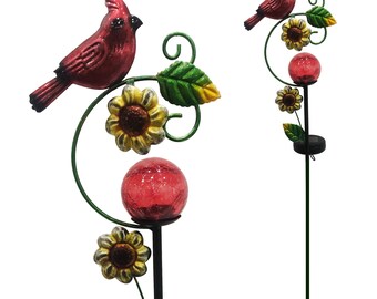 Cardinal Solar Light - Etsy