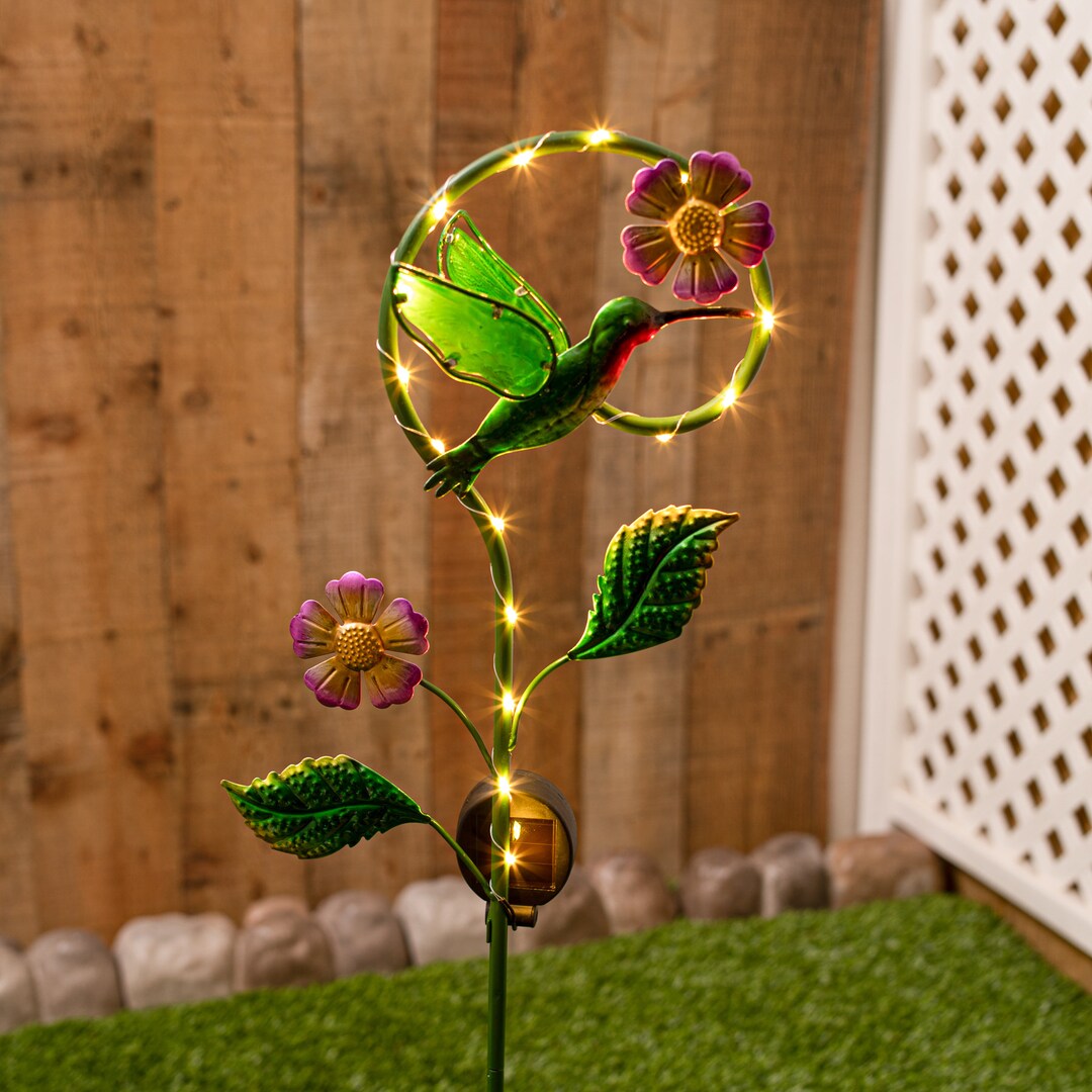 Solar Hummingbird Stake Light - Etsy